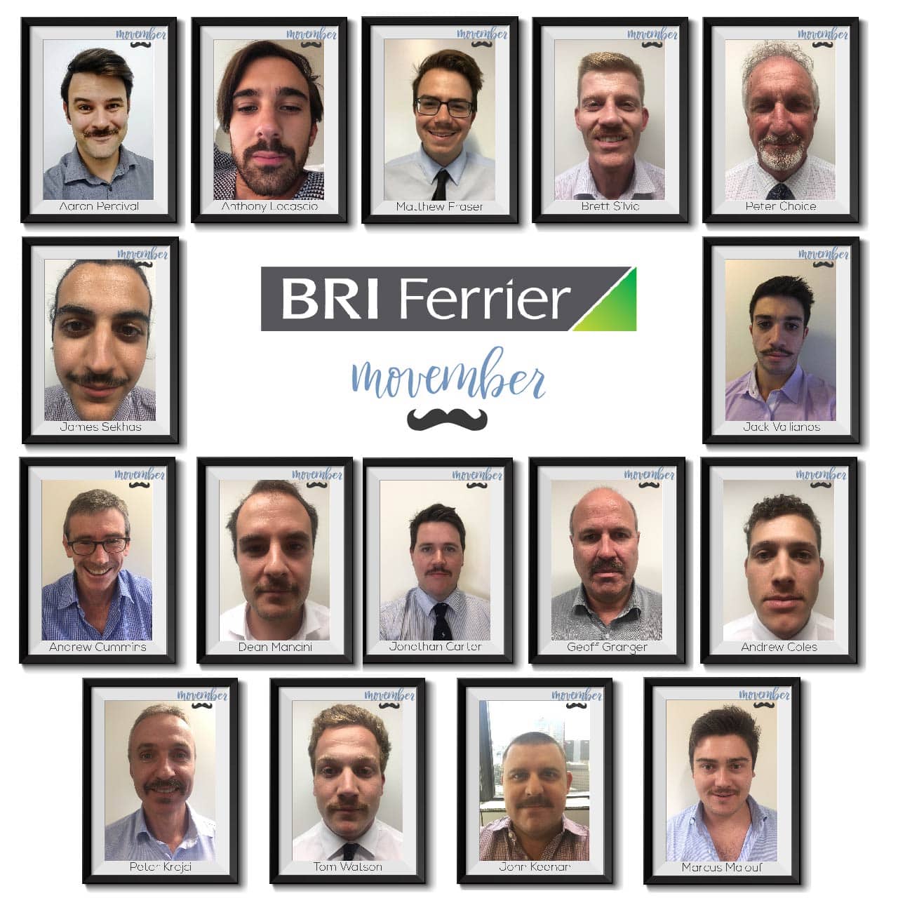Growing our ‘mo’s for Movember – the final results | BRI Ferrier